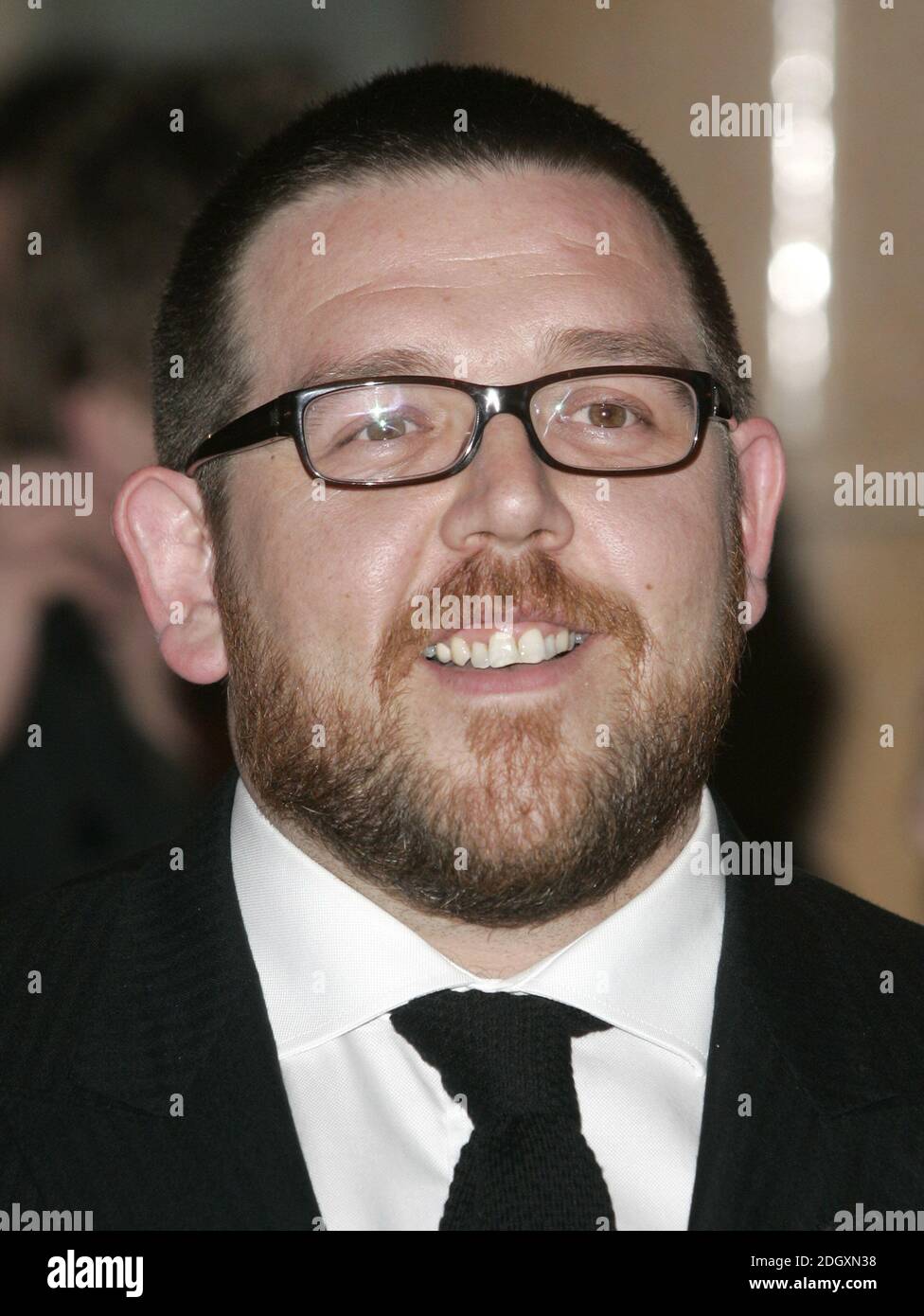 Nick Frost arriving at the Hot Fuzz World Premiere, Vue Cinema ...