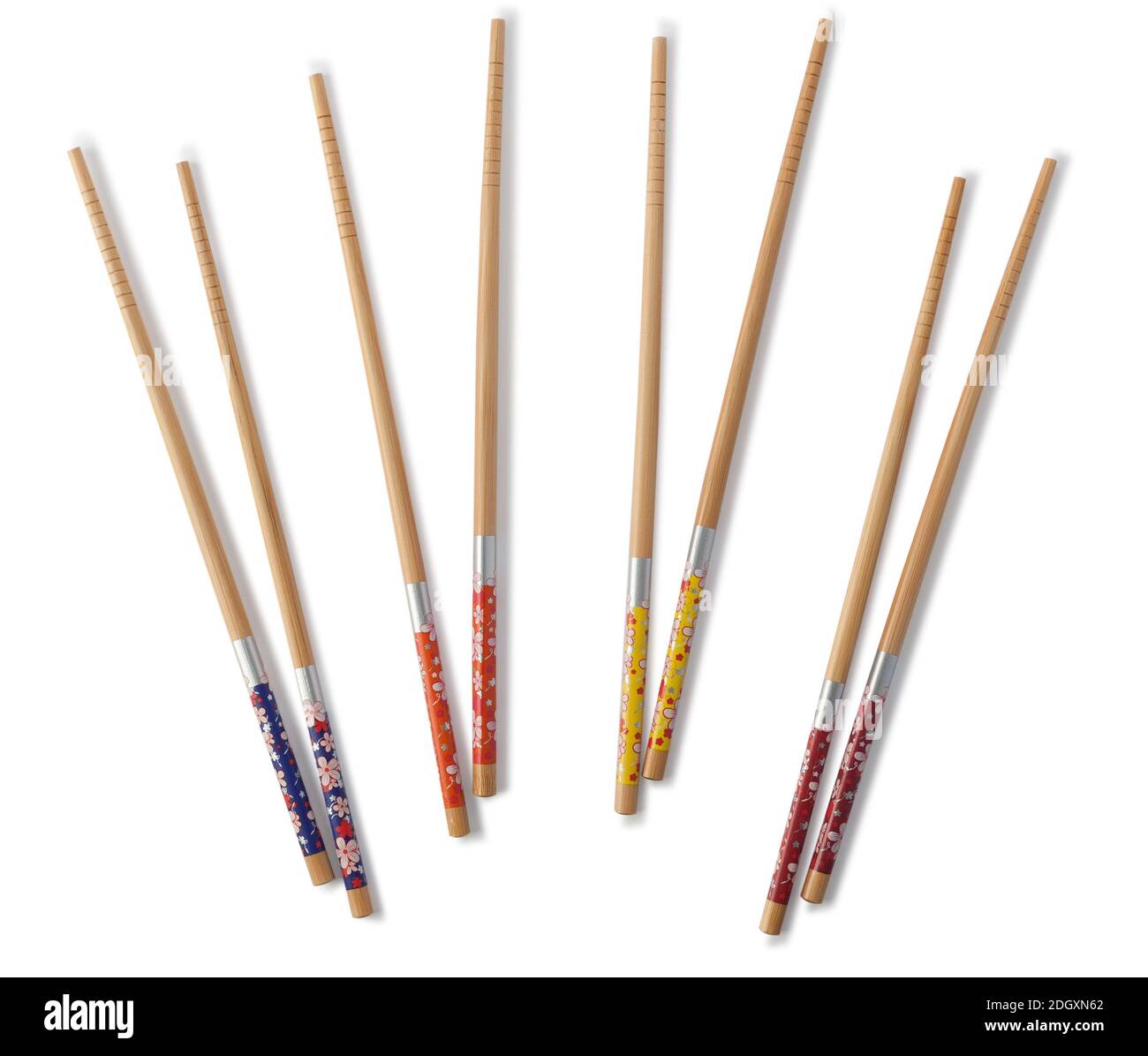 Collection set of many chopsticks isolated on white background Stock ...