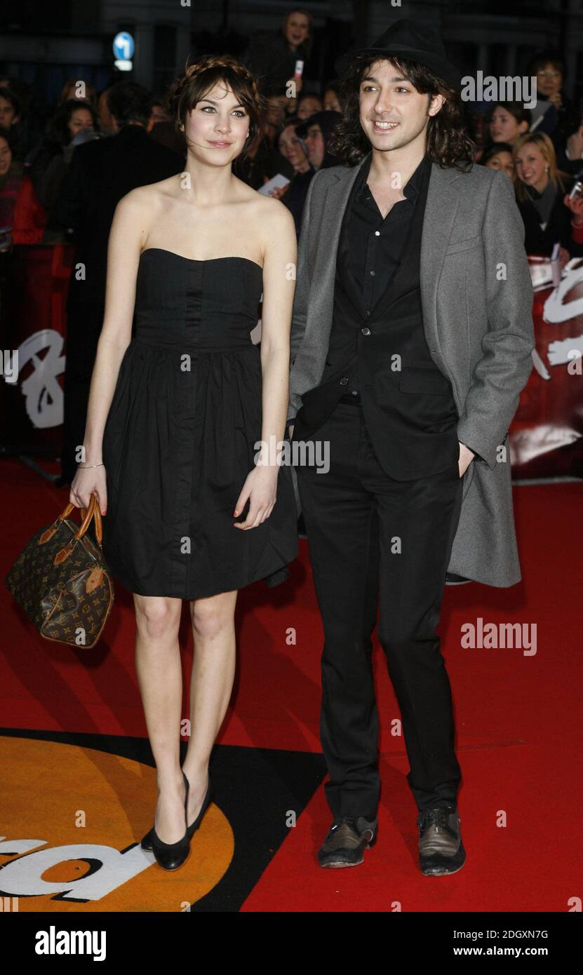 Alexa Chung and Alex Zane arriving at the 2007 Brit Awards, Earls Court ...