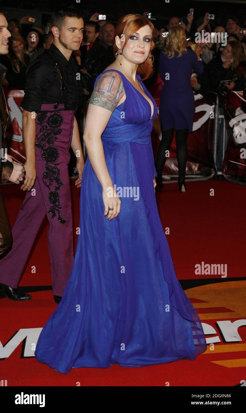 Ana Matronic from Scissor Sisters arriving at the 2007 Brit Awards ...