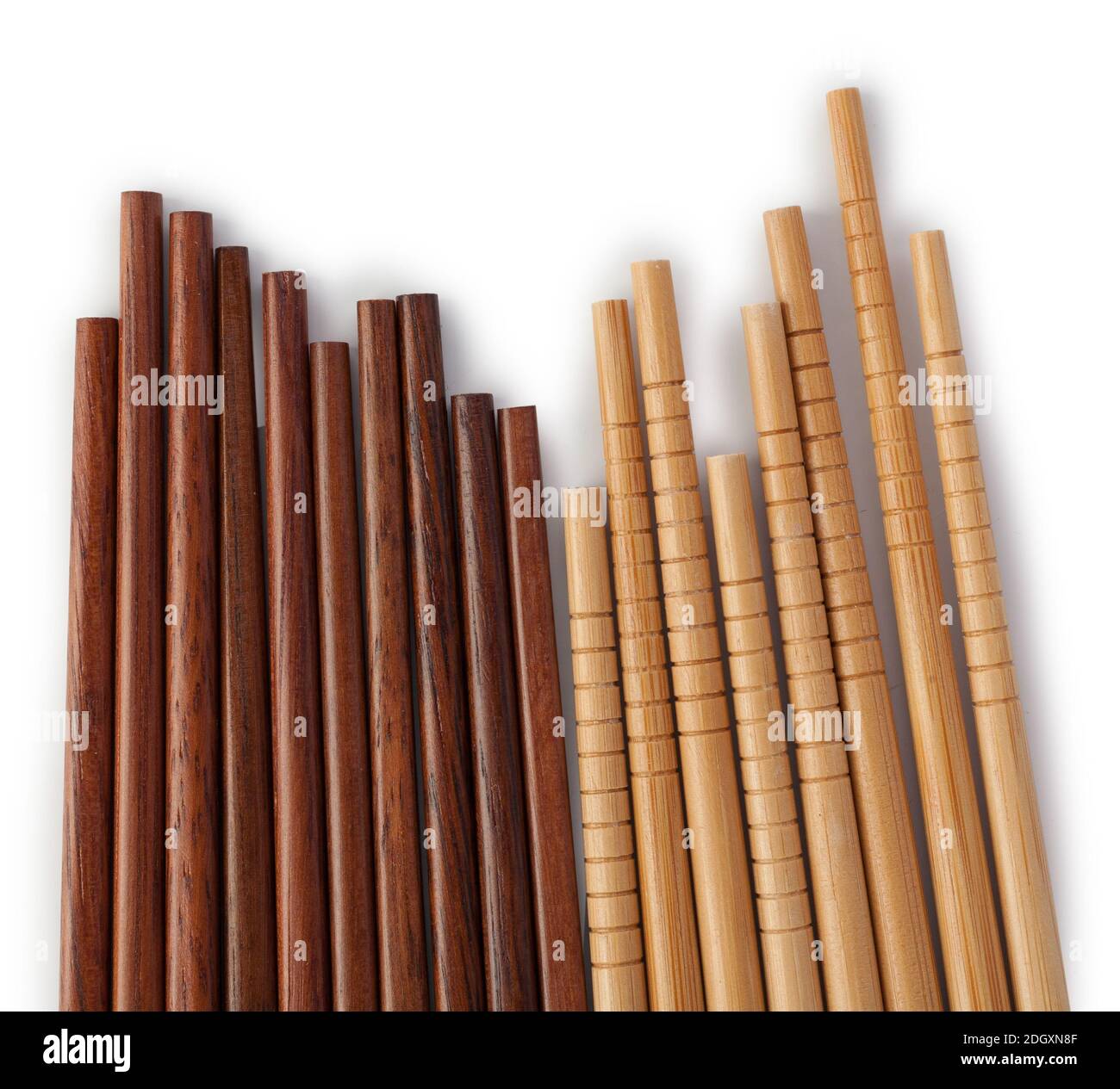 Collection set of many chopsticks isolated on white background Stock ...