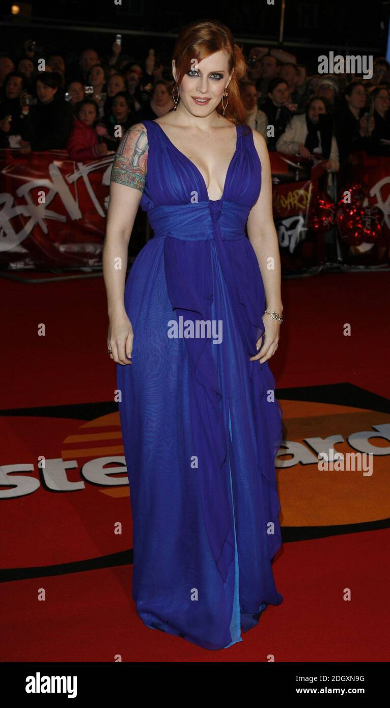 Ana Matronic from Scissor Sisters arriving at the 2007 Brit Awards ...