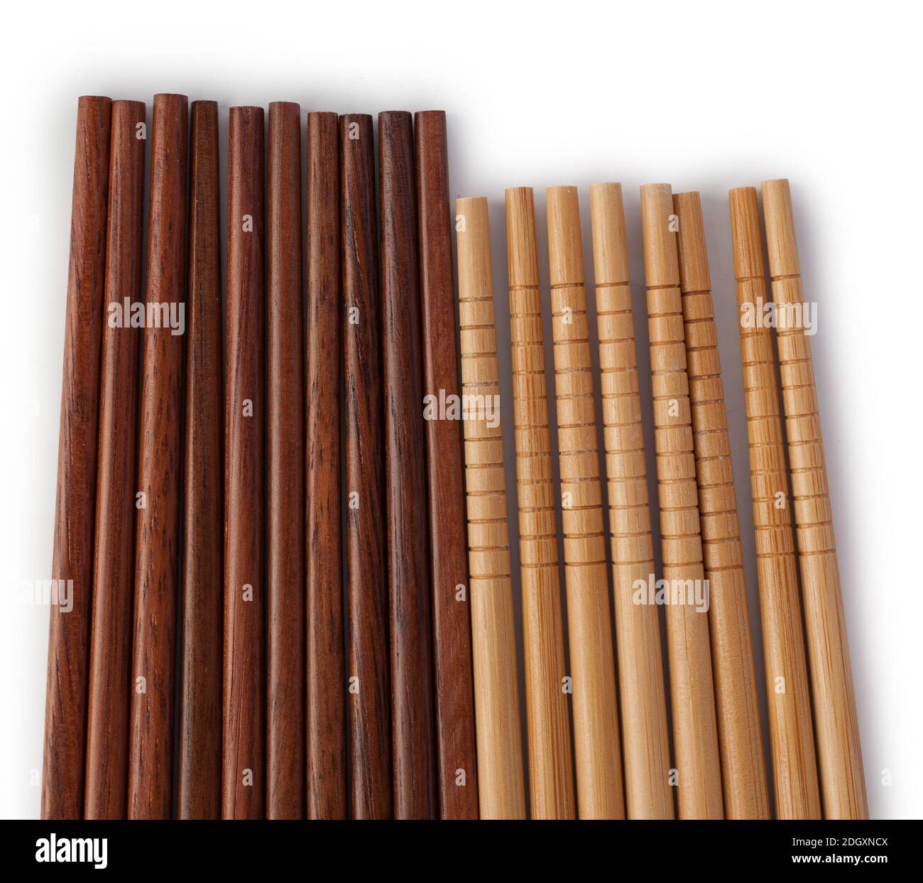 Collection set of many chopsticks isolated on white background Stock ...