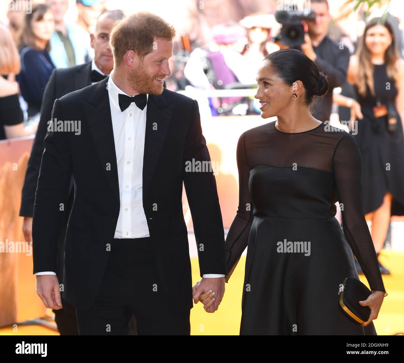 The Duke and Duchess of Sussex arriving at the European Premiere of The ...