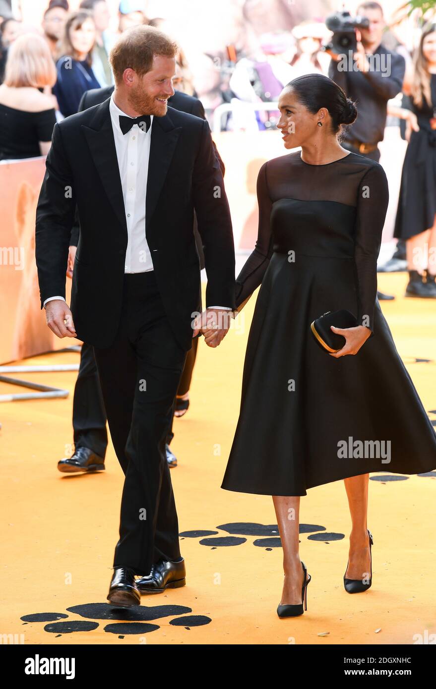 The Duke and Duchess of Sussex arriving at the European Premiere of The ...