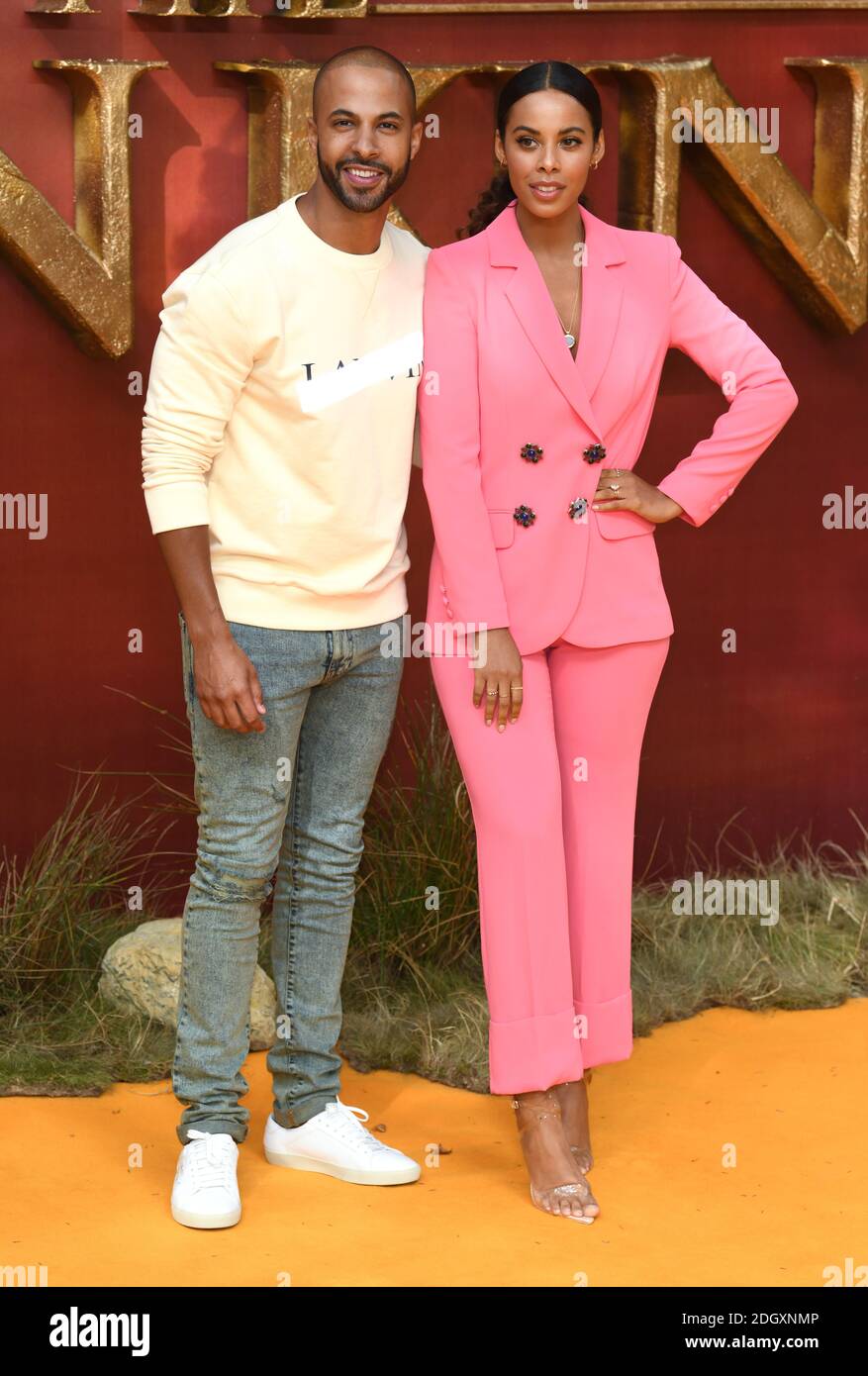 Marvin Humes and Rochelle Humes at the European Premiere of The Lion ...