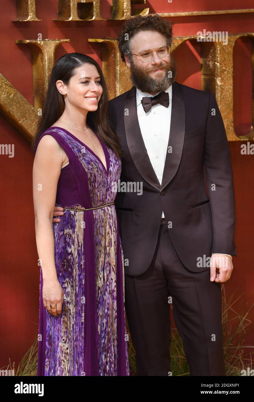 Seth Rogen and wife Lauren Miller at the European Premiere of The Lion ...