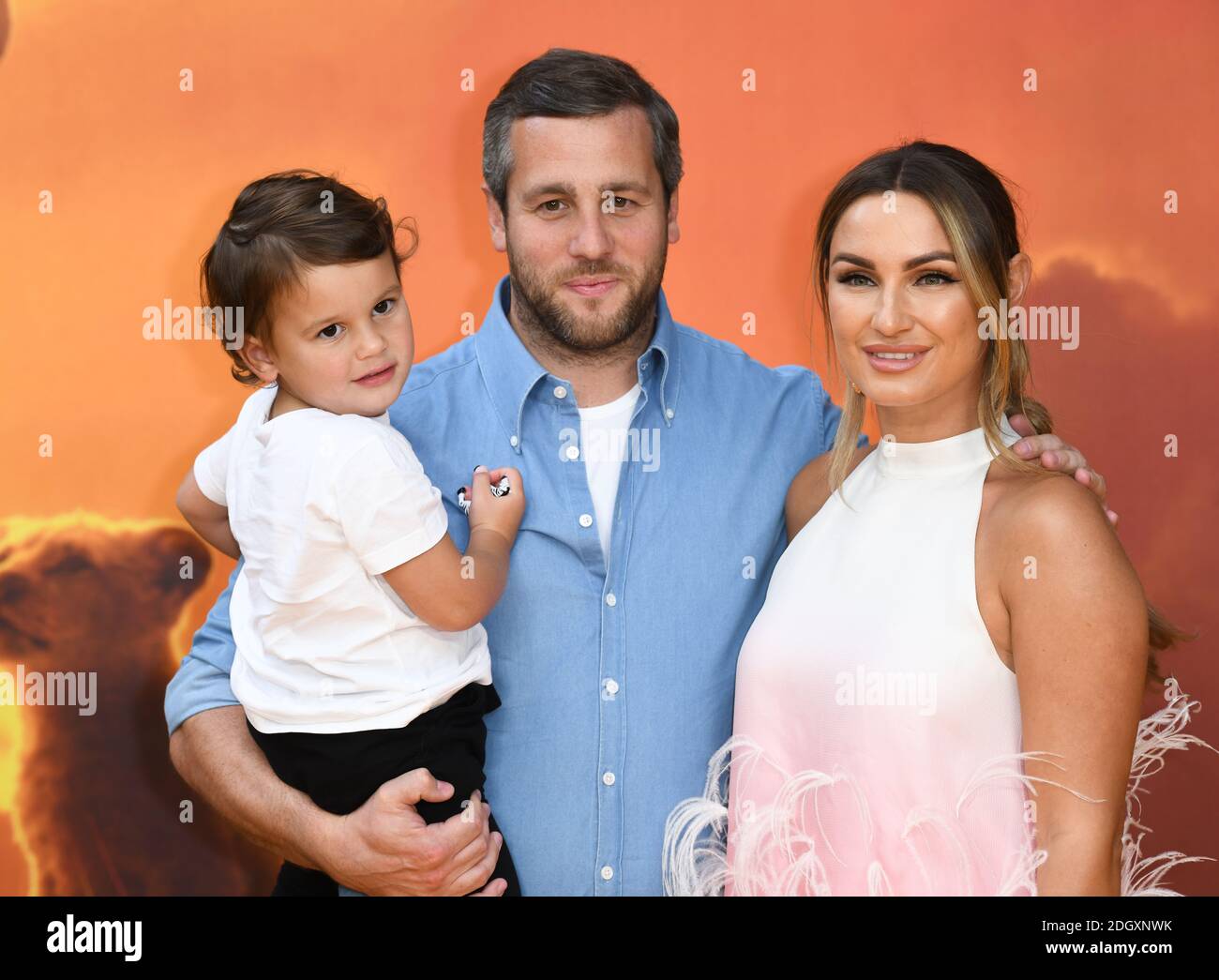 Sam Faiers and family at the European Premiere of The Lion King, Odeon ...