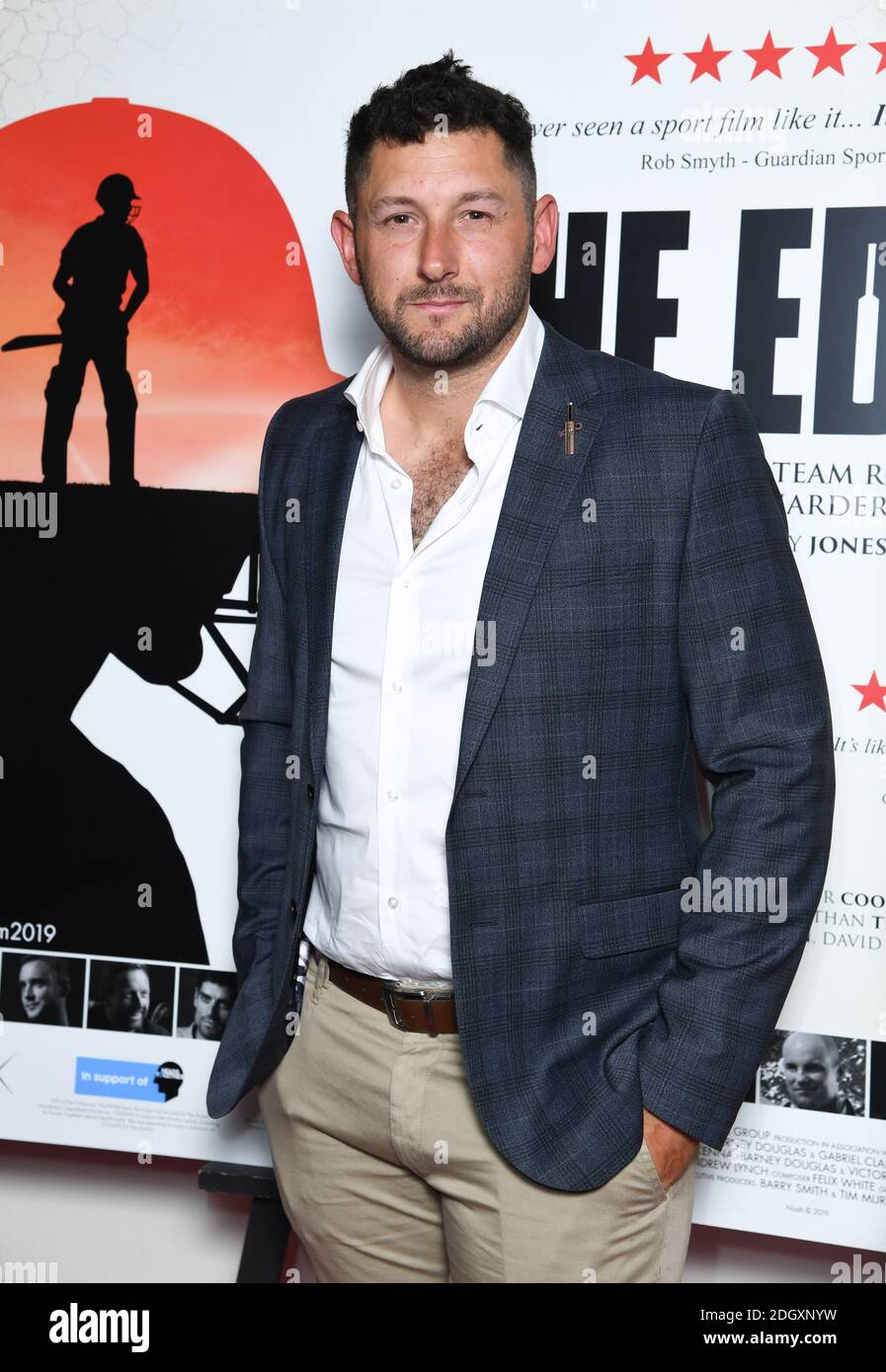 Tim Bresnan arriving at The Edge World Premiere, Picturehouse Central ...
