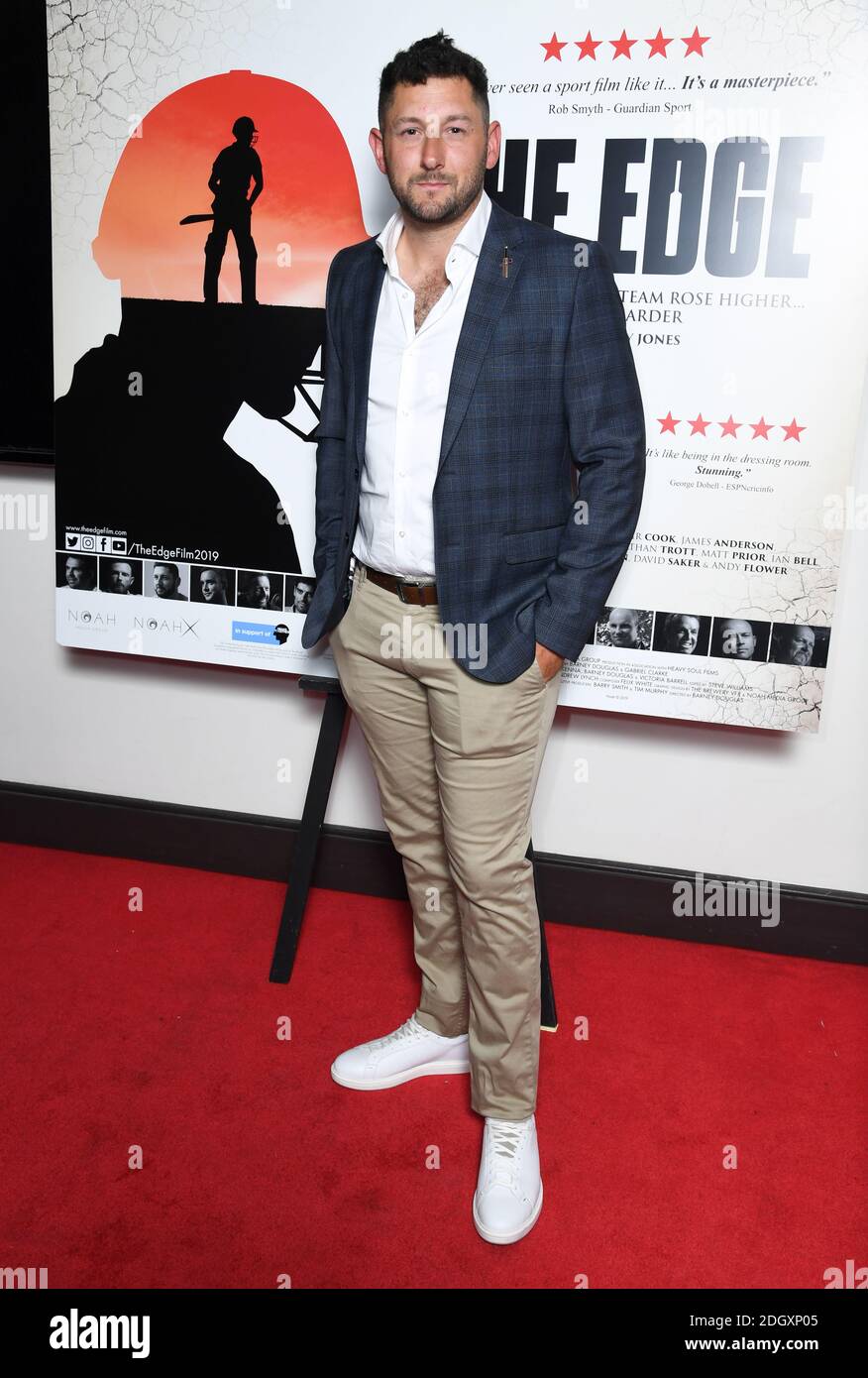 Tim Bresnan arriving at The Edge World Premiere, Picturehouse Central ...