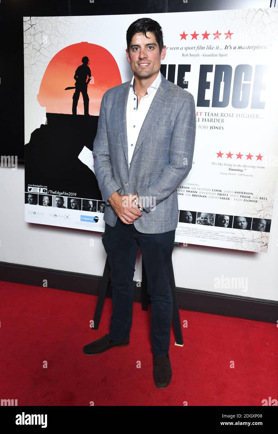 Sir Alastair Cook arriving at The Edge World Premiere, Picturehouse ...
