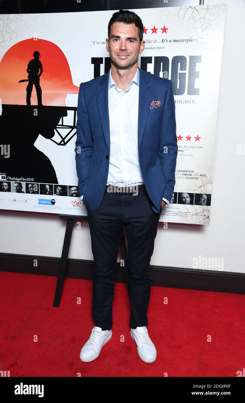 James Anderson arriving at The Edge World Premiere, Picturehouse ...