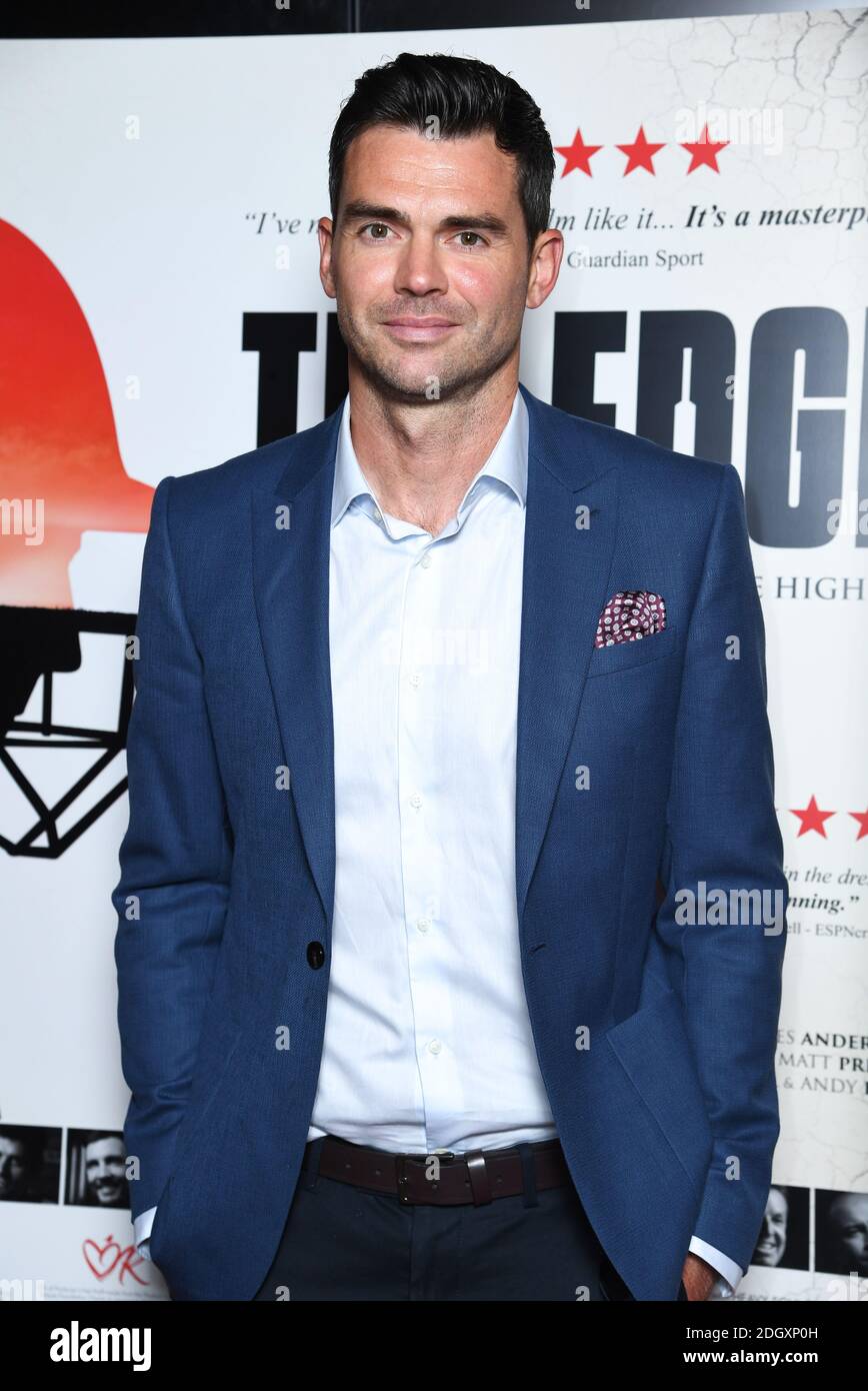 James Anderson arriving at The Edge World Premiere, Picturehouse ...