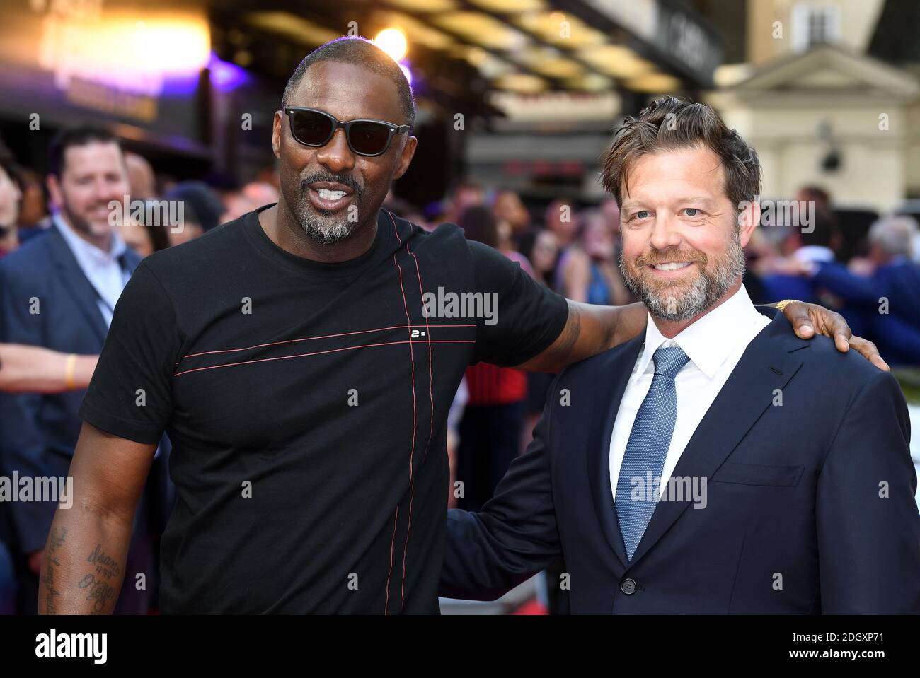 Idris Elba and David Leitch attending the Fast & Furious Presents ...