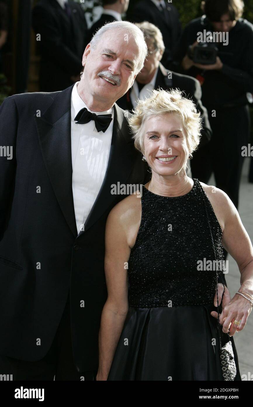 John Cleese and Alyce Faye attending the Vanity Fair Party Oscar Party ...