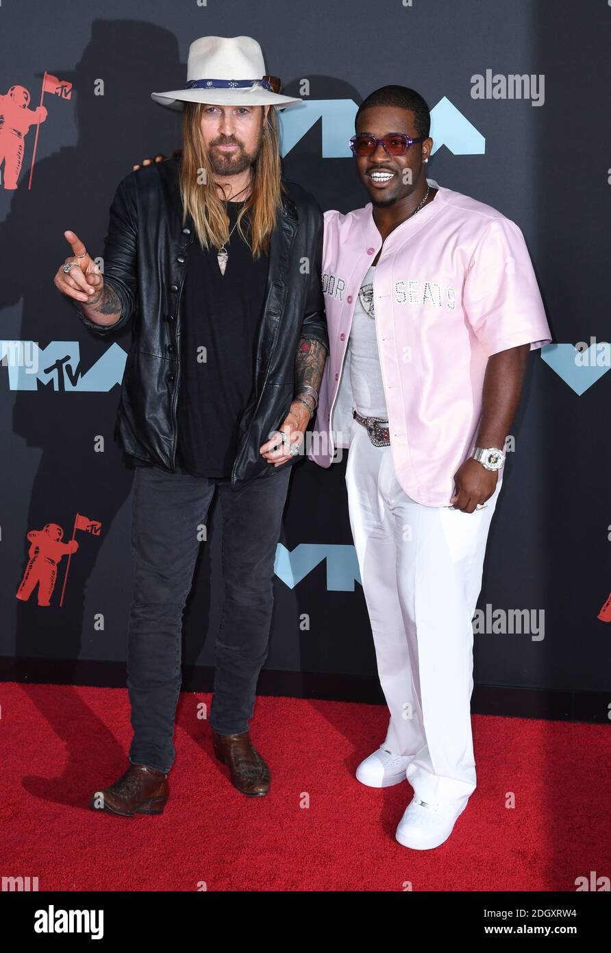 Billy Ray Cyrus and ASAP Ferg arriving at the MTV Video Music Awards ...