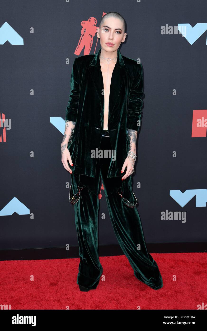 Sarah Grace McLaughlin, aka Bishop Briggs arriving at the MTV Video ...