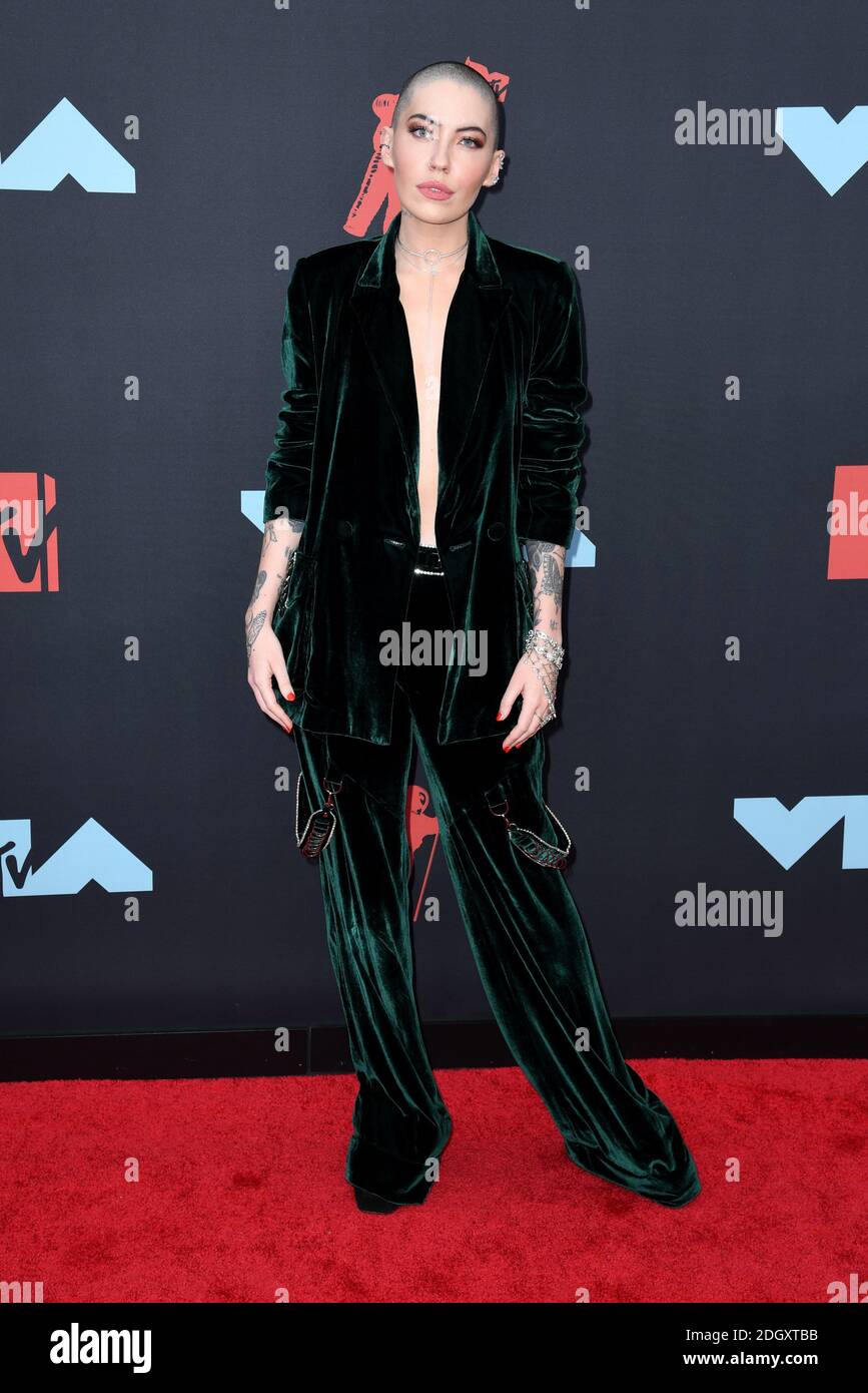 Sarah Grace McLaughlin, aka Bishop Briggs arriving at the MTV Video ...