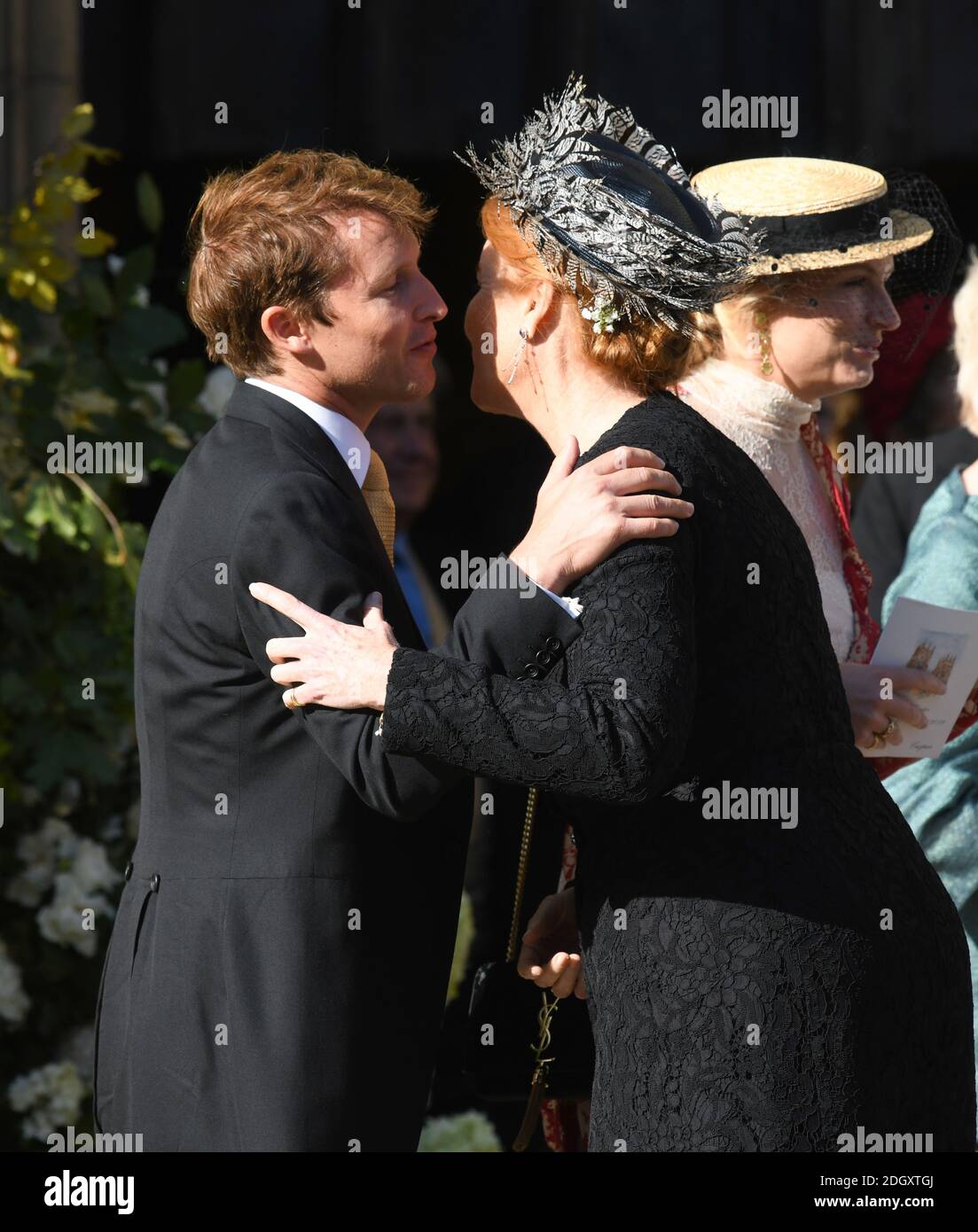 James Blunt and Sarah, Duchess of York at The wedding of Ellie Goulding ...