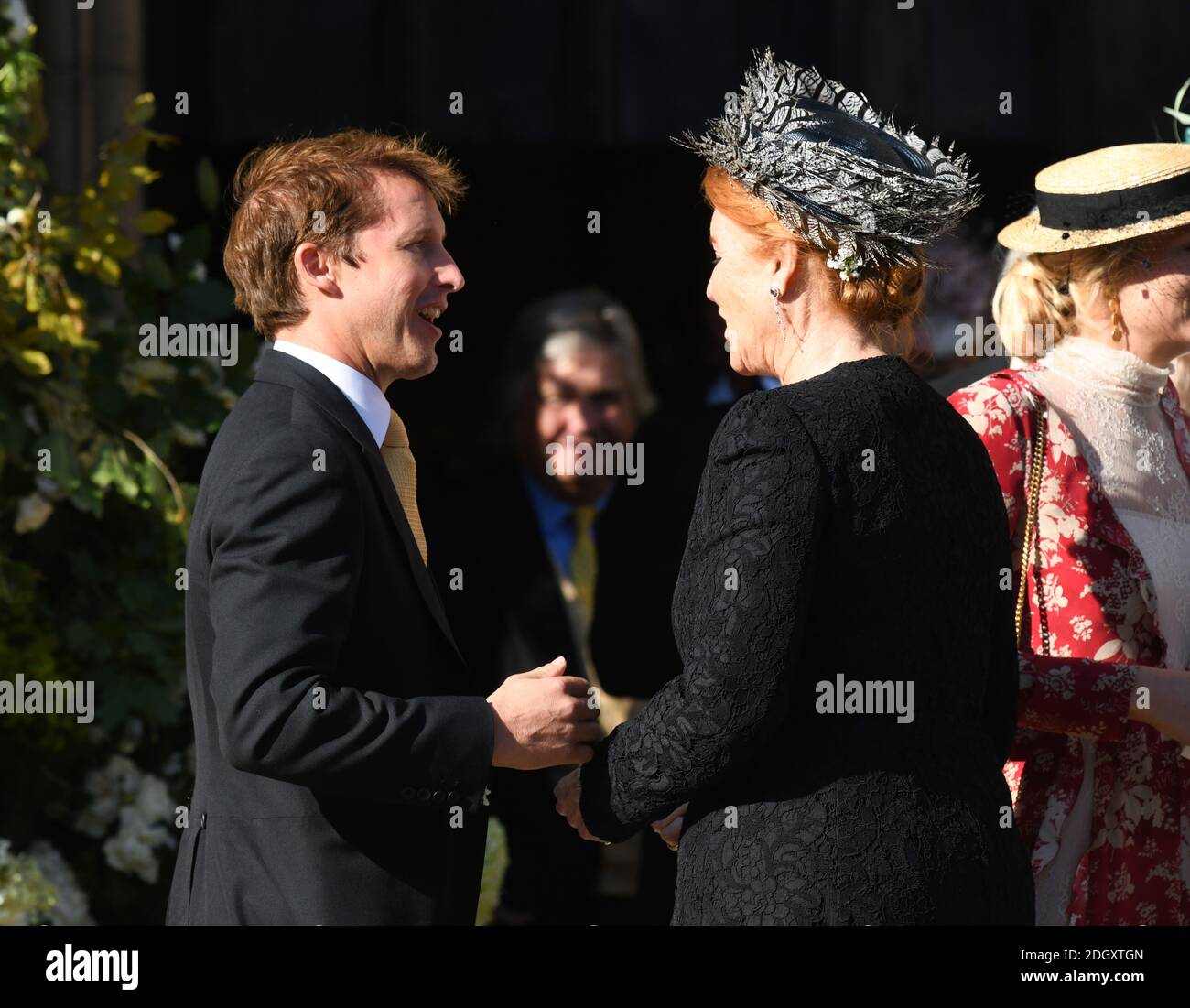 James Blunt and Sarah, Duchess of York at The wedding of Ellie Goulding ...