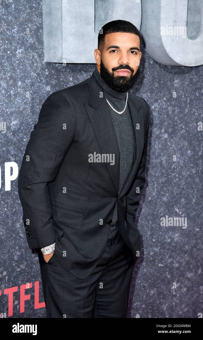 Drake attending the UK premiere of Top Boy at the Hackney Picturehouse ...