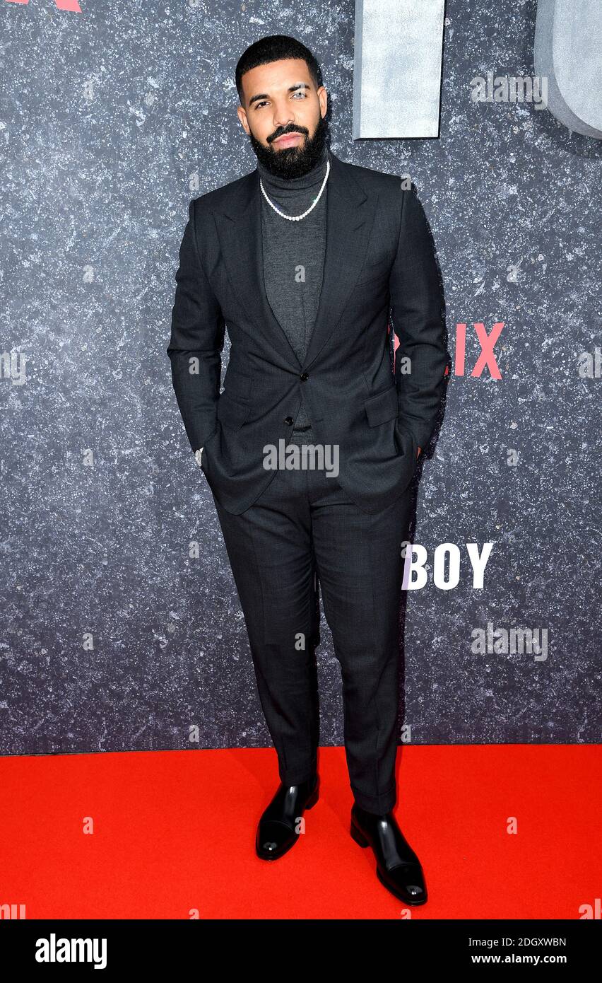 Drake attending uk premiere top boy hackney picturehouse hi-res stock ...