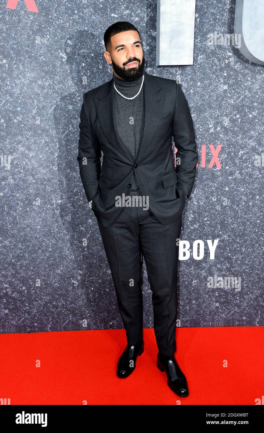 Drake attending uk premiere top boy hackney picturehouse hi-res stock ...