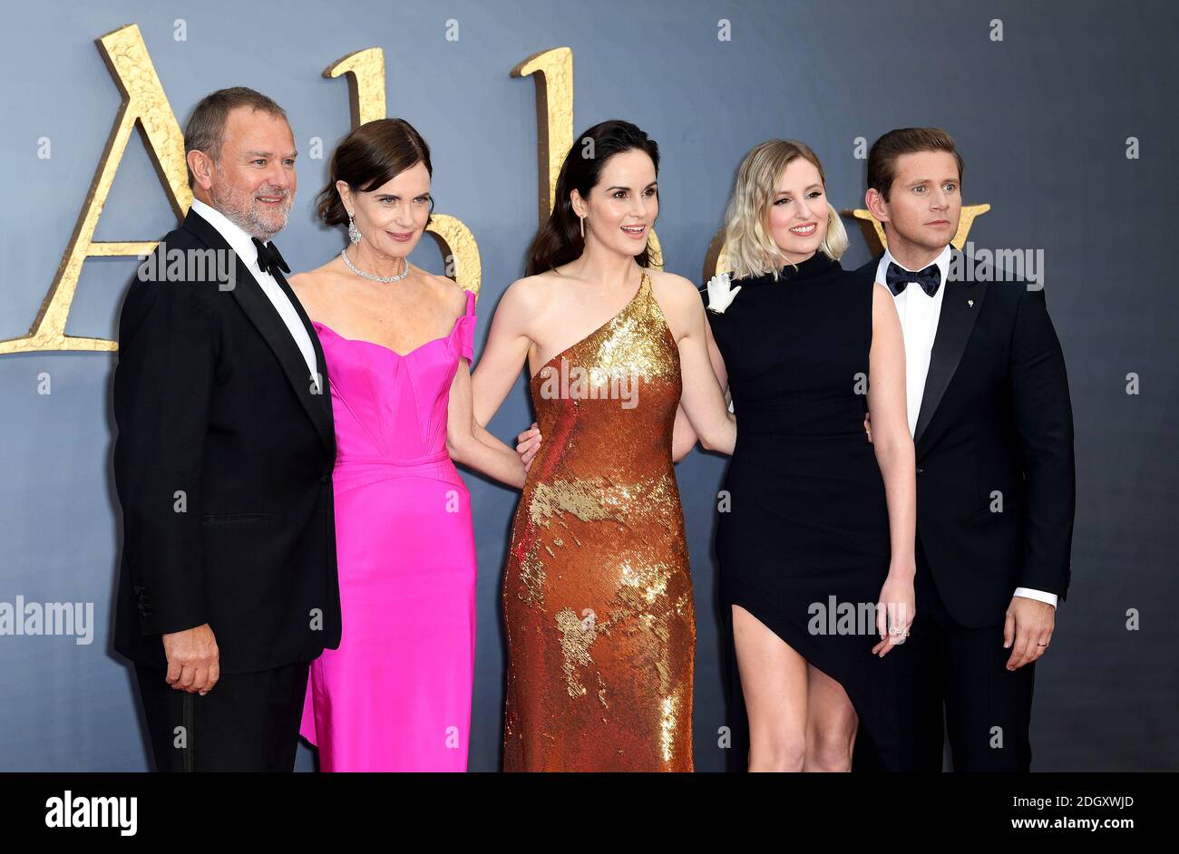 Hugh Bonneville, Elizabeth McGovern, Michelle Dockery, Laura Carmichael and Allen Leech ...