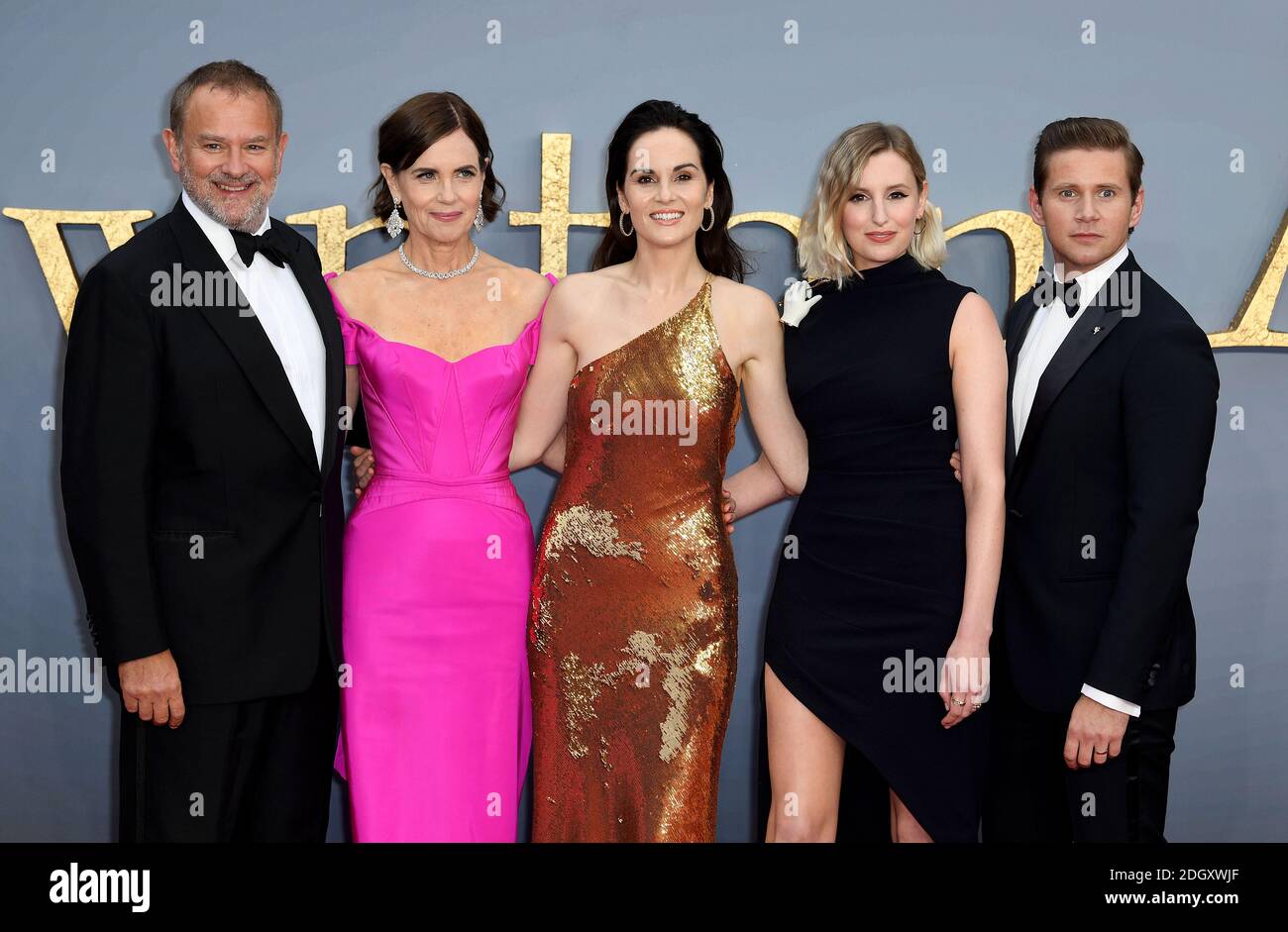 Hugh Bonneville, Elizabeth McGovern, Michelle Dockery, Laura Carmichael and Allen Leech ...