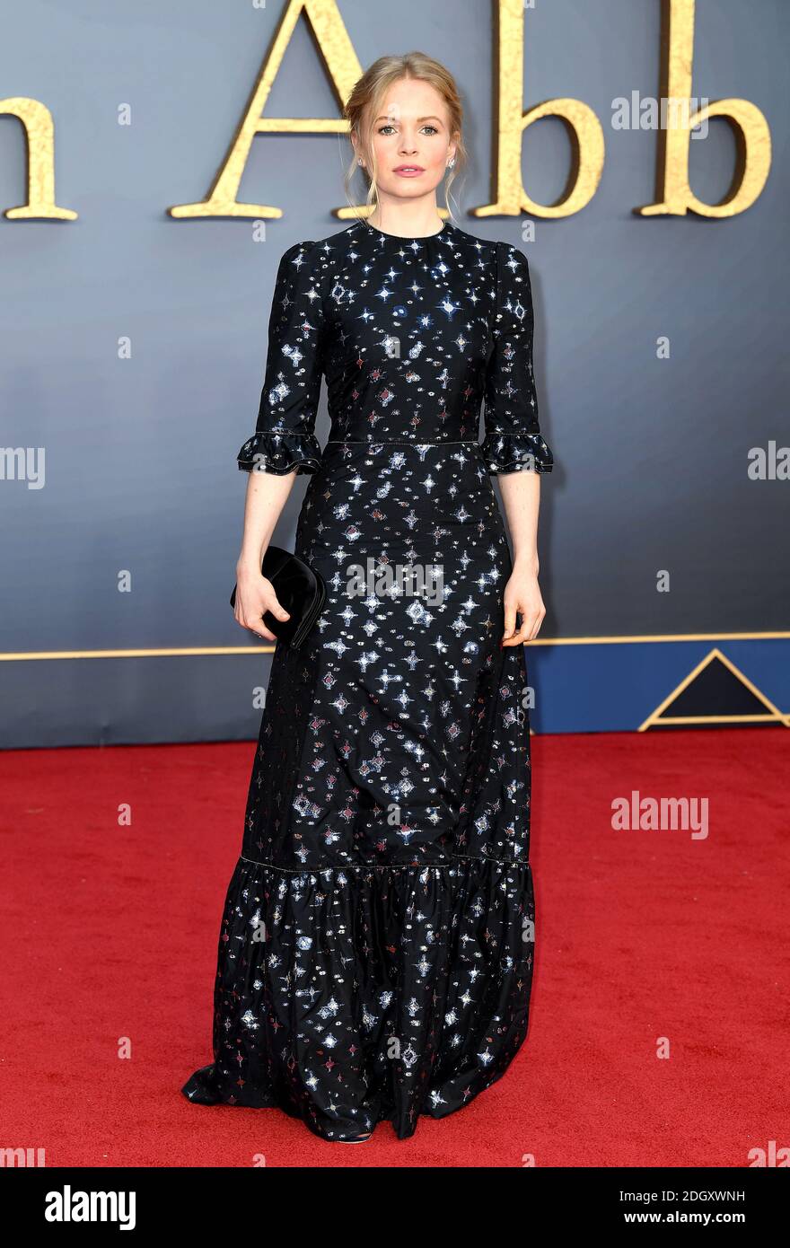 Kate Phillips attending the world premiere of Downton Abbey, held at ...