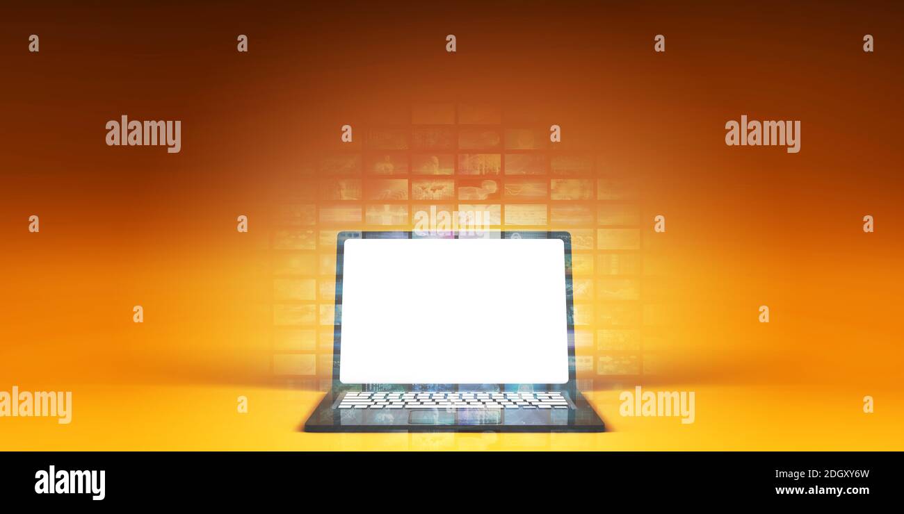 Exploring the Internet Stock Photo - Alamy