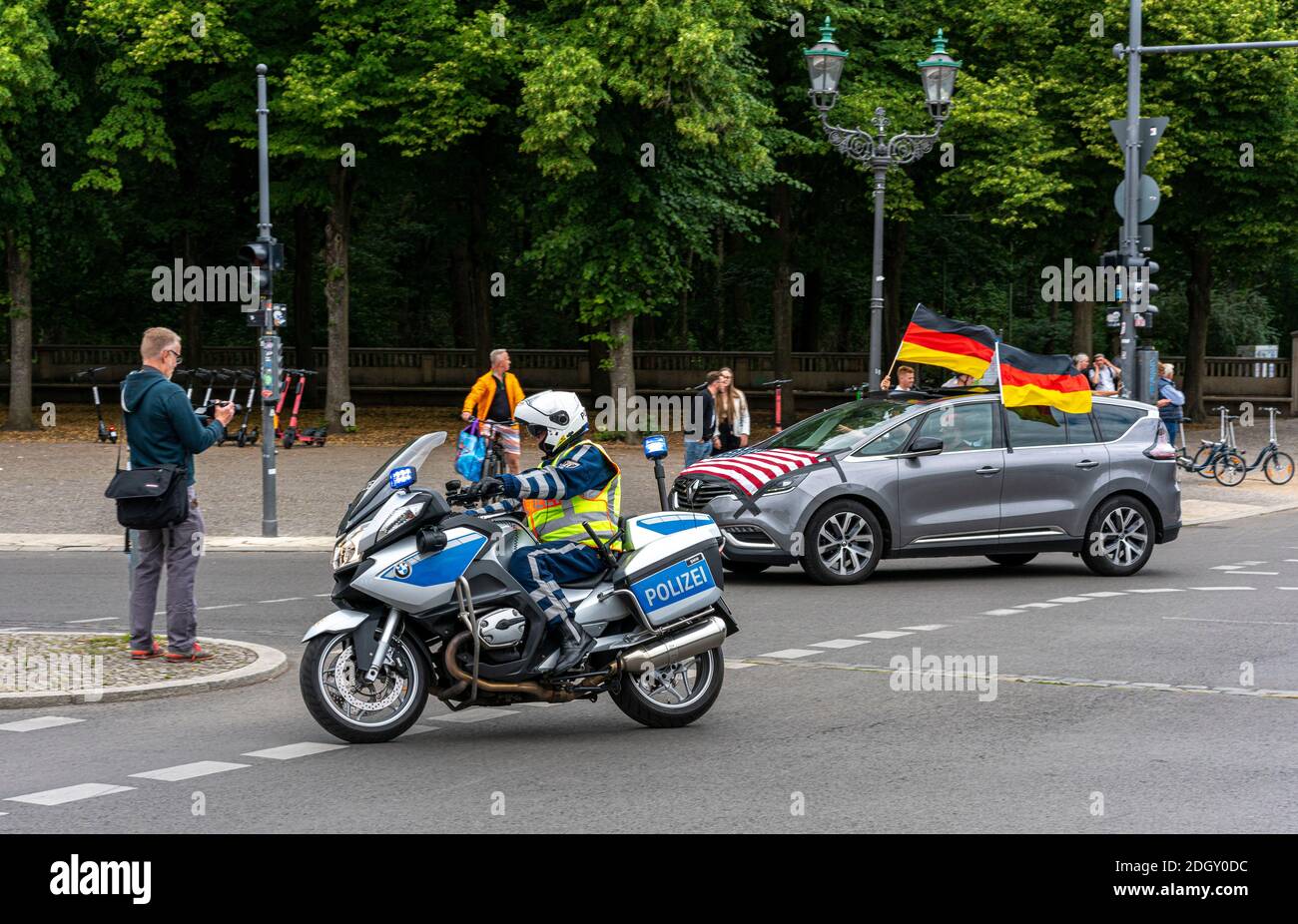 Police motorcycle polizei motorrad hi-res stock photography and images ...