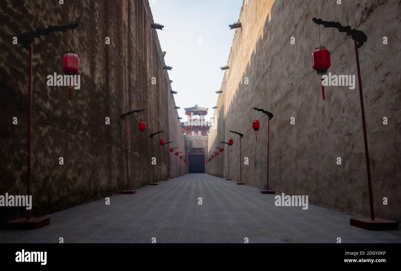 Zhejiang, China - January 21 2020 : The screen of ancient Chinese in ...