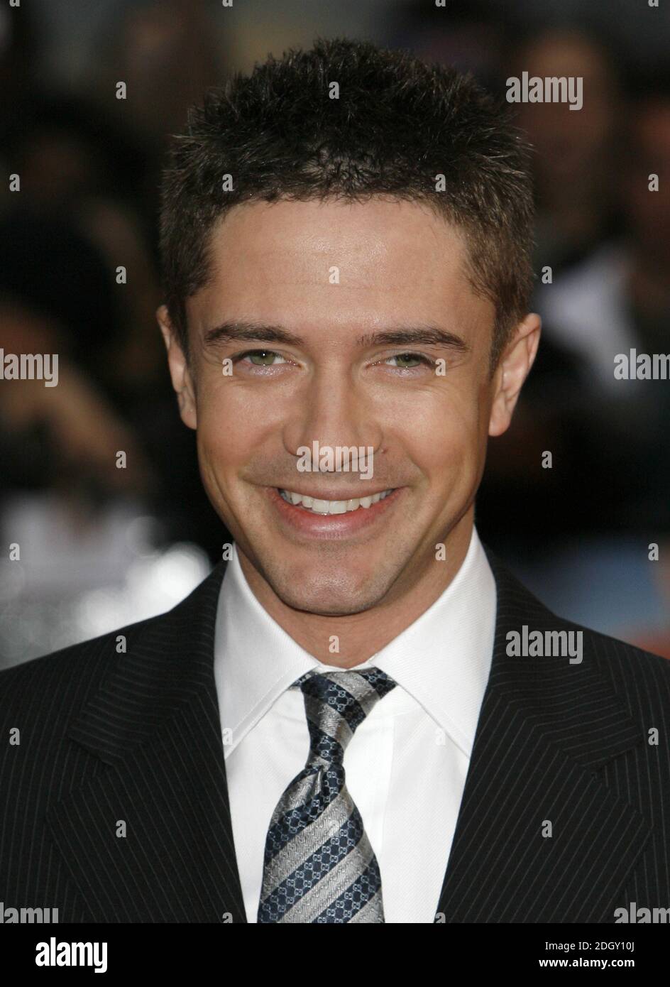 Topher Grace attending the film premiere of Spiderman 3 at Leicester ...
