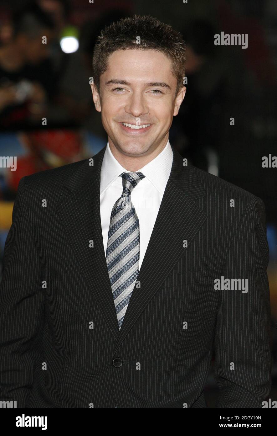 Topher Grace attending the film premiere of Spiderman 3 at Leicester ...