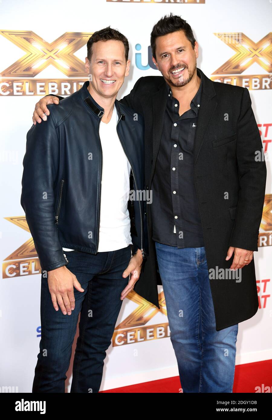 Brendan Cole (left) and Jeremy Edwards during the X Factor Celebrity ...