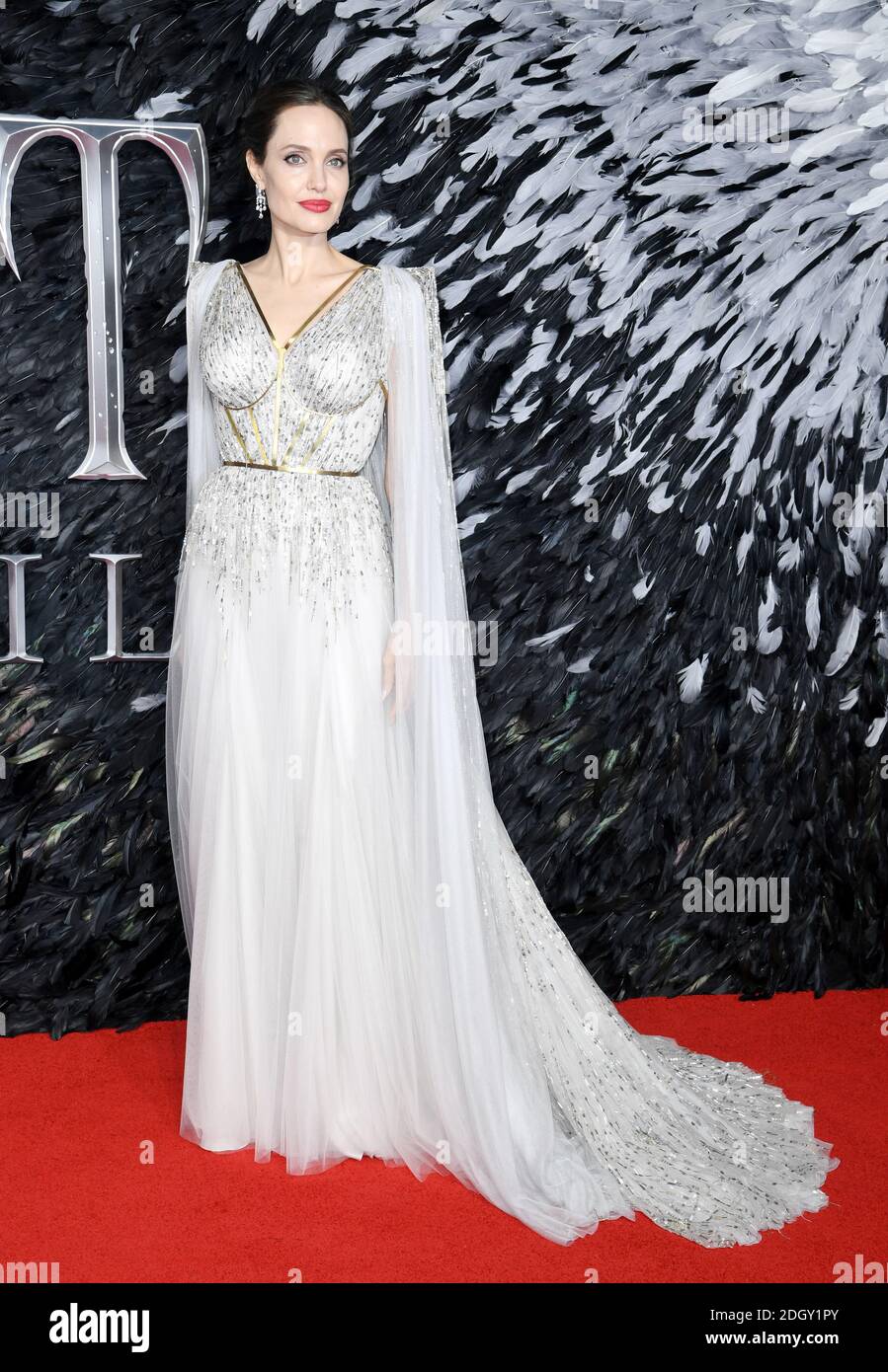 Angelina Jolie attending the European premiere of Maleficent: Mistress ...