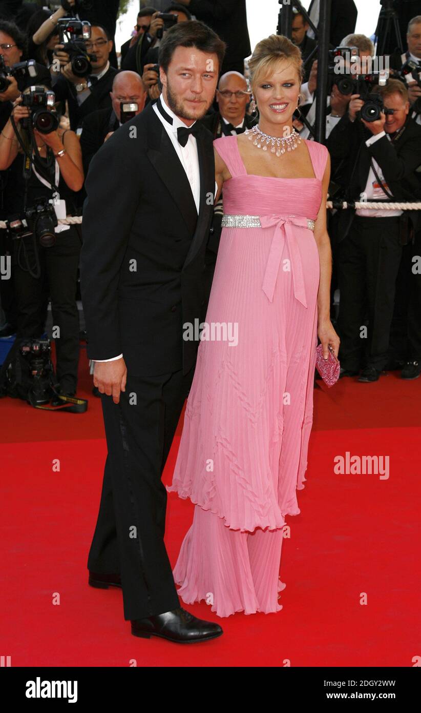 Eva Herzigova and Gregorio Marsiaj arrive at the Festival De Cannes ...
