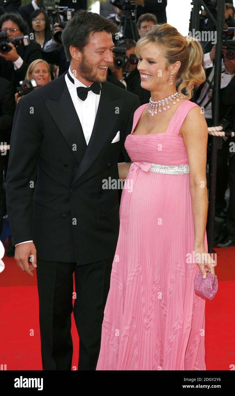 Eva Herzigova and Gregorio Marsiaj arrive at the Festival De Cannes ...
