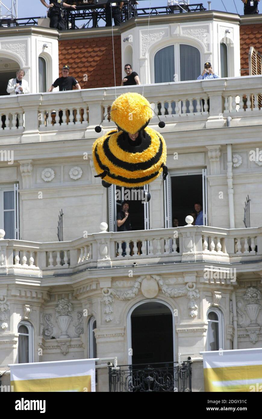 Jerry Seinfeld is launched off the top of the Carlton Hotel dressed as ...