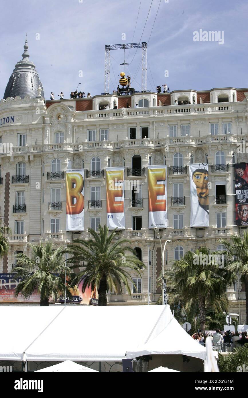 Jerry Seinfeld is launched off the top of the Carlton Hotel dressed as ...
