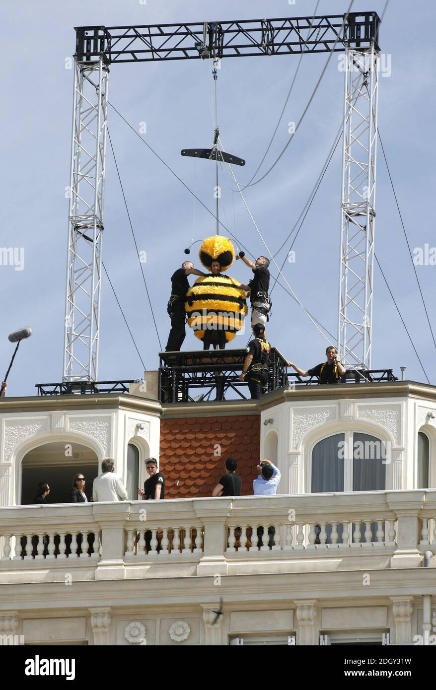 Jerry Seinfeld is launched off the top of the Carlton Hotel dressed as ...