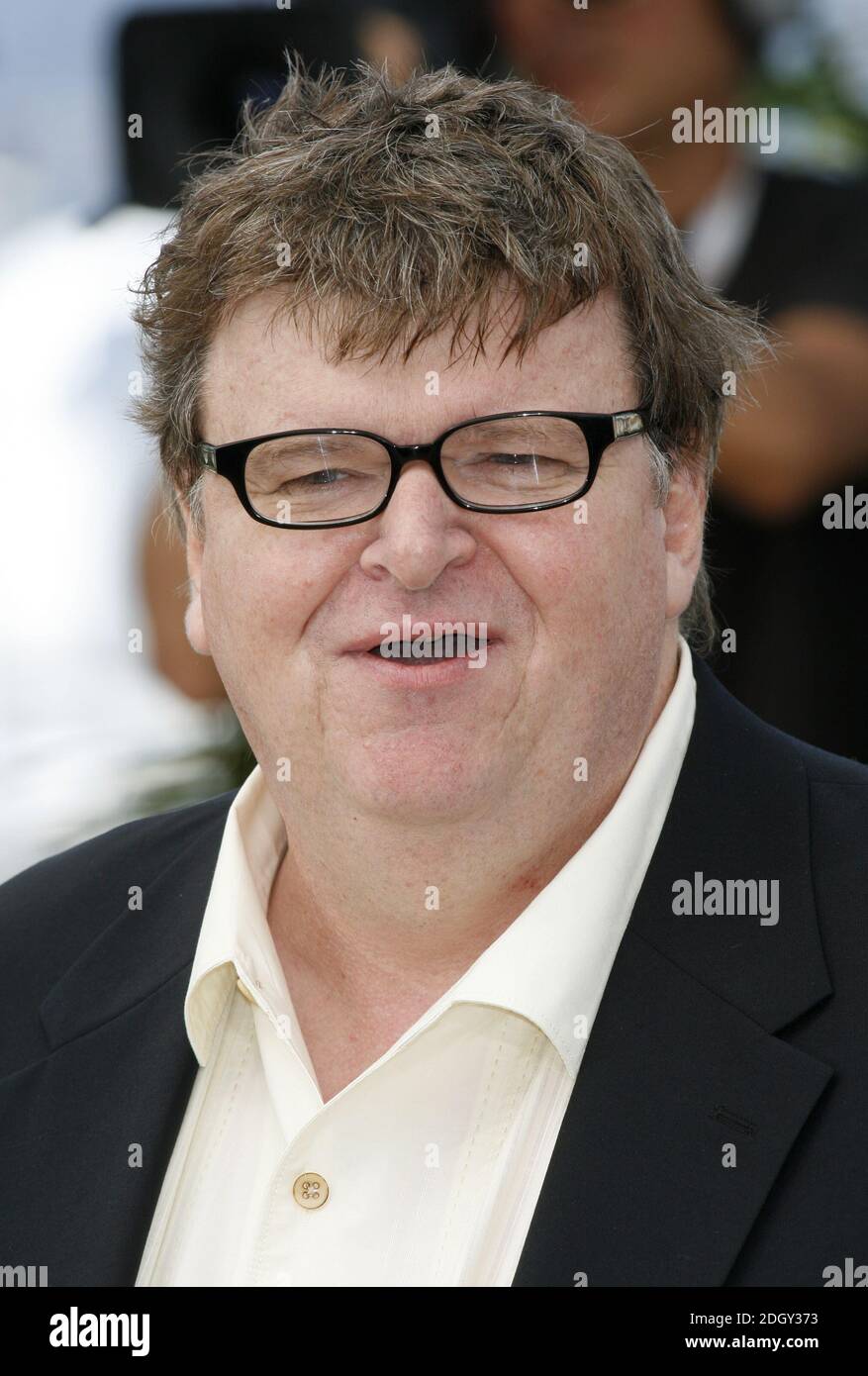 Michael Moore during a photocall for his new film, Sicko, at the Palais ...
