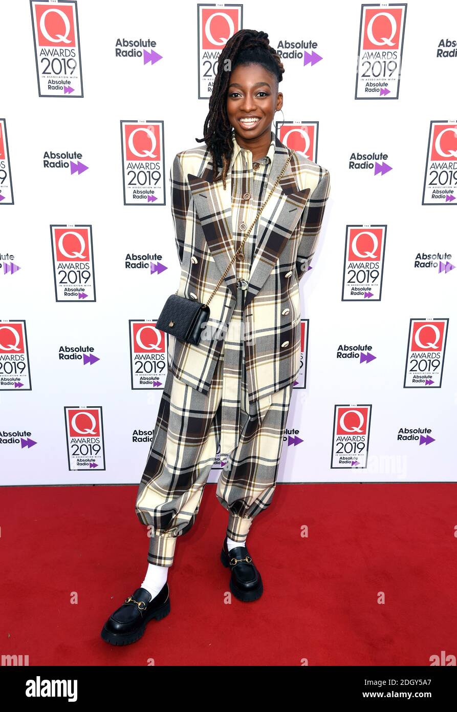 Little Simz during the Q Awards 2019 at the Roundhouse, London Stock ...