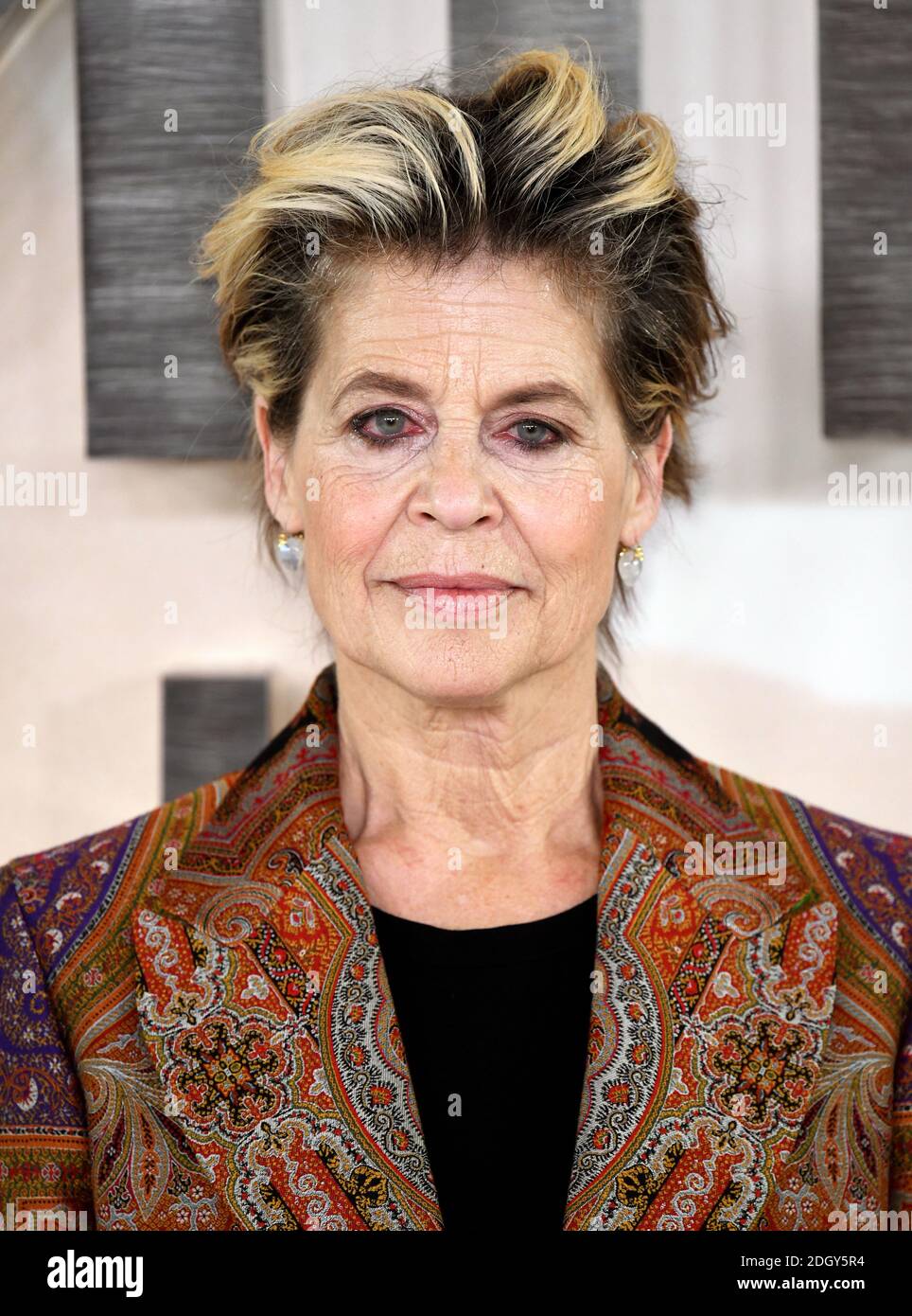 Linda Hamilton attending the Terminator: Dark Fate photocall at the ...