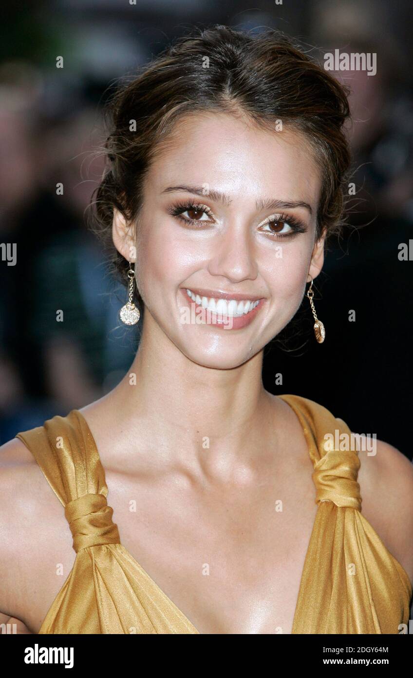 Jessica Alba arriving for the UK Premiere of 'Fantastic Four, Rise of ...