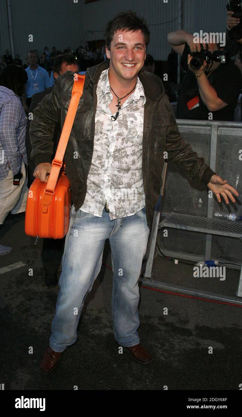 Liam arrives to enter the Big Brother house at Elstree Studios ...