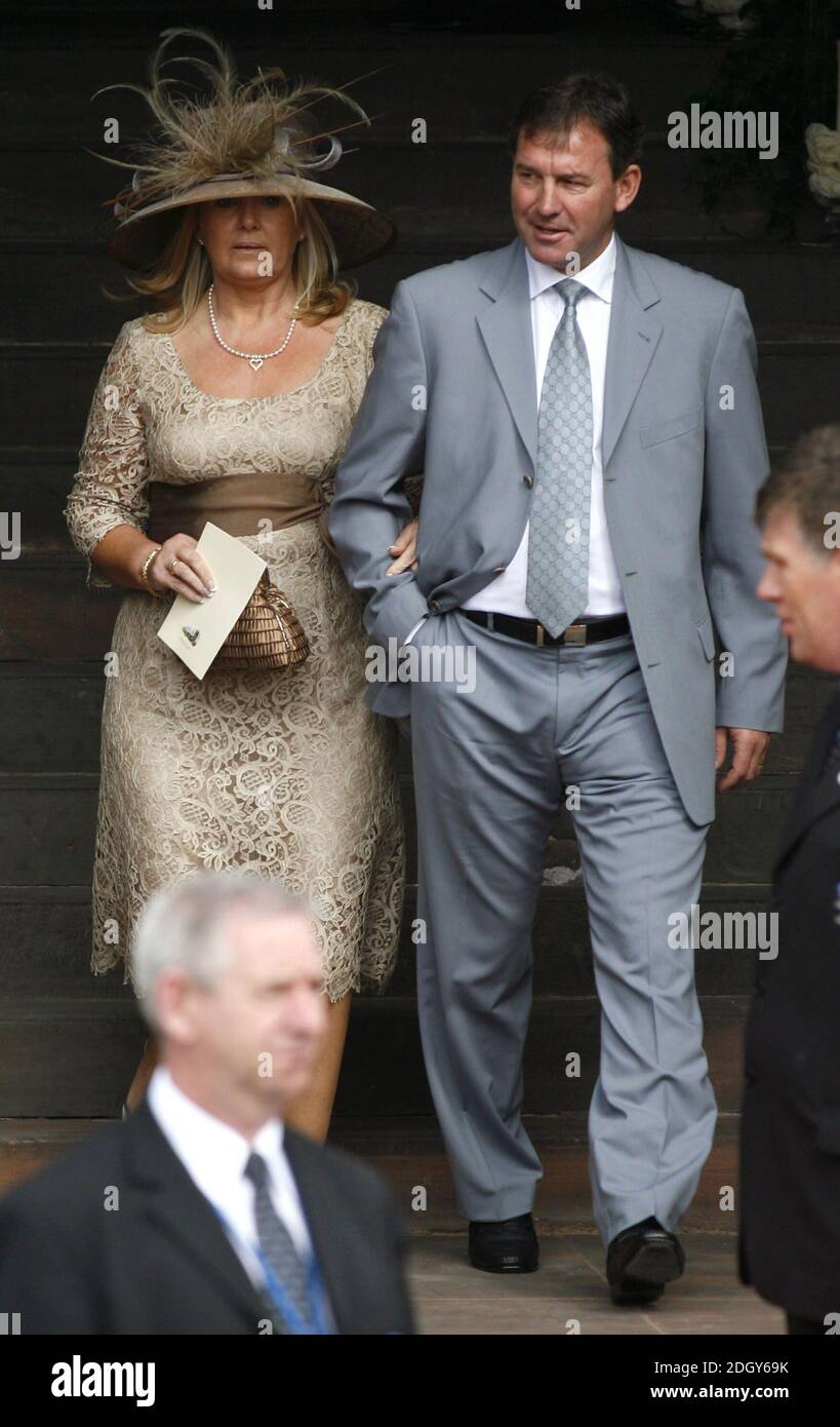 Bryan Robson at the Gary Neville and Emma Hadfield wedding, Manchester ...