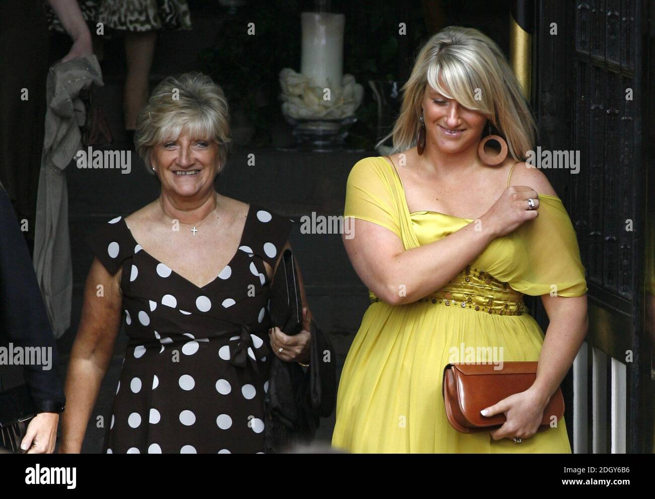 Sandra Beckham and Joanne Beckham at the Gary Neville and Emma Hadfield ...