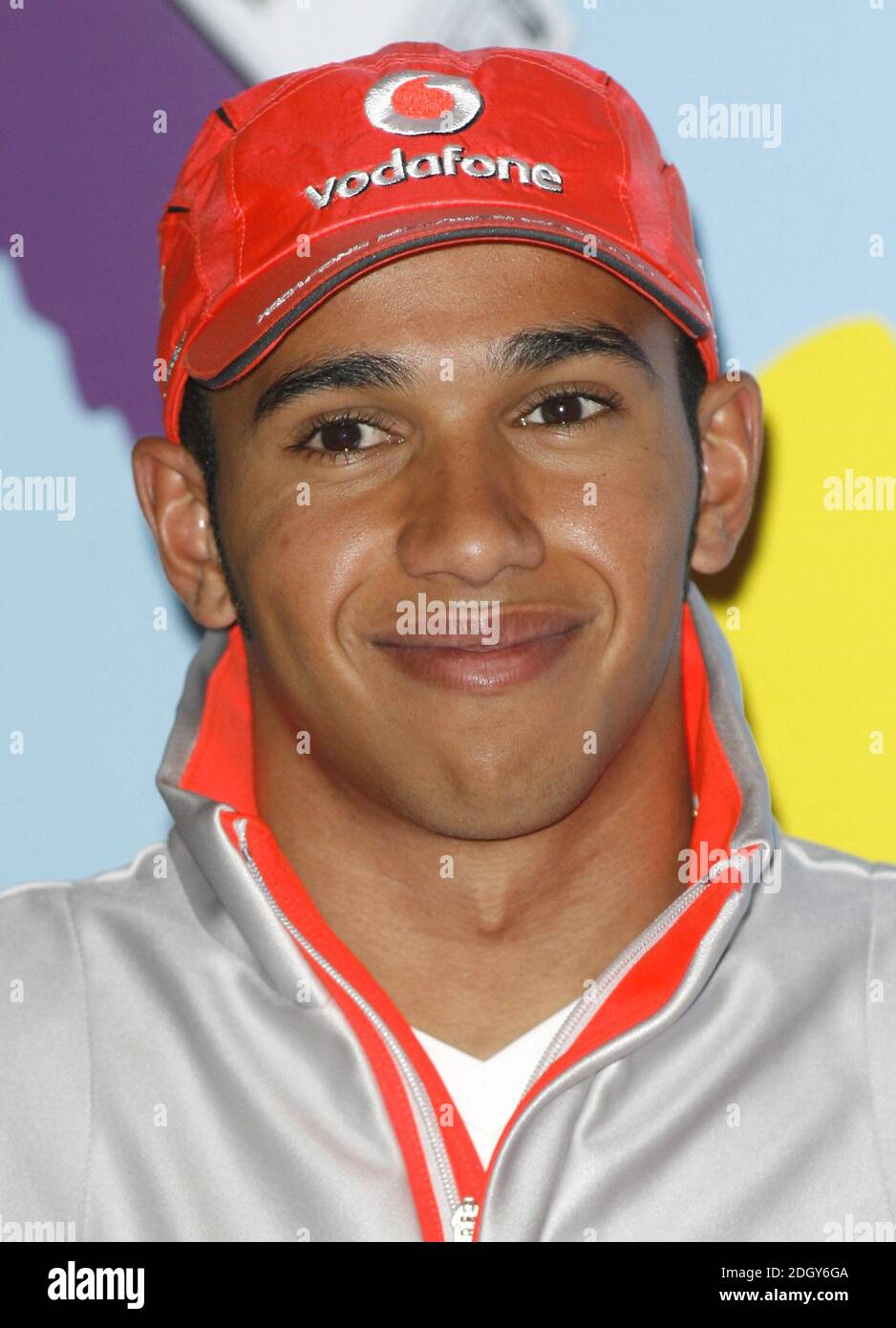 Lewis Hamilton attending the auction for his Vodafone McLaren Mercedes ...